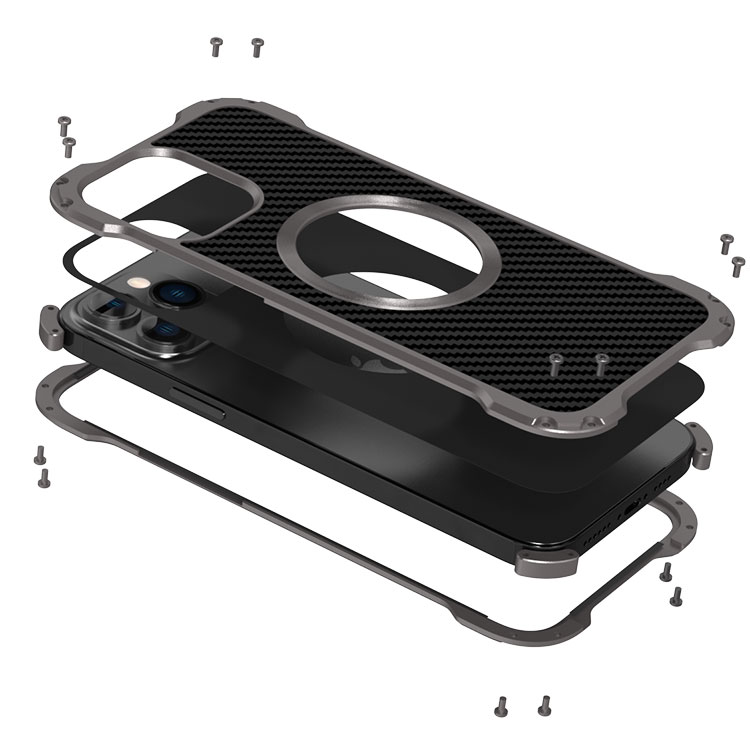 Heavy Duty Phone Case Casebus Classic Metal Carbon Fiber Phone Case
