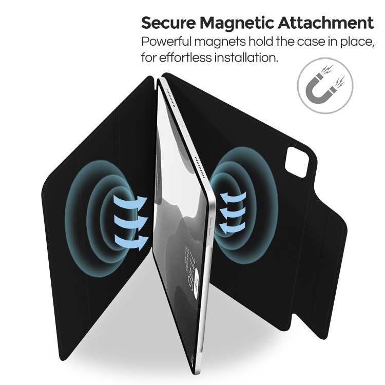 CLASSIC MAGNETIC iPad Case - Magnetic Support Pencil Holder & Wireless ...