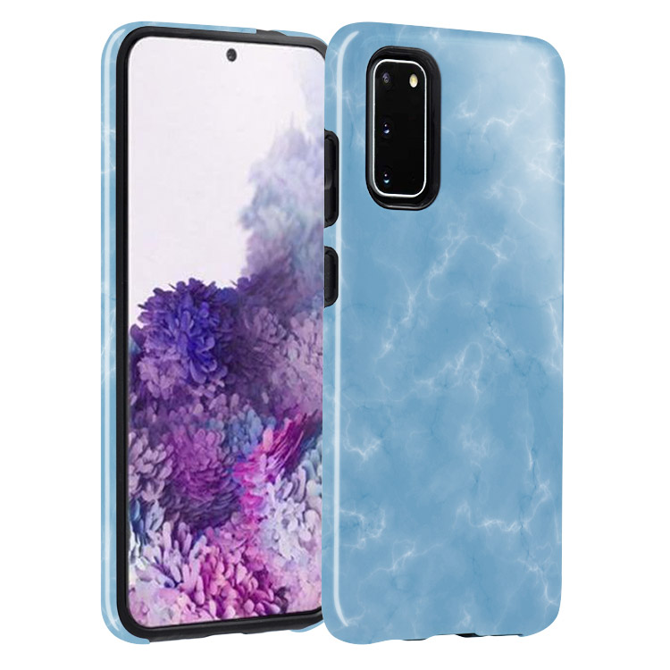 Samsung Galaxy S20 Case - - Light Blue Skies Marble Clouds - Casebus