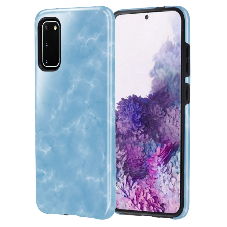 Samsung Galaxy S20 Case - - Light Blue Skies Marble Clouds - Casebus
