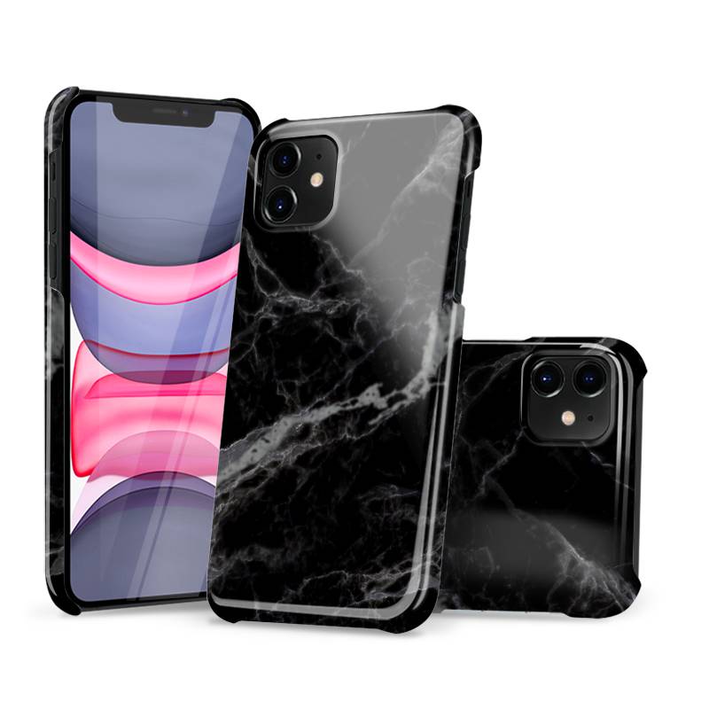 Sleek Black Marble Phone Case - Classic - Casebus