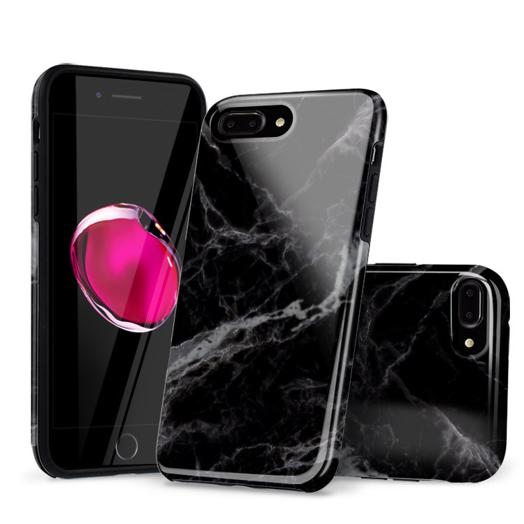 Sleek Black Marble Phone Case - Casebus