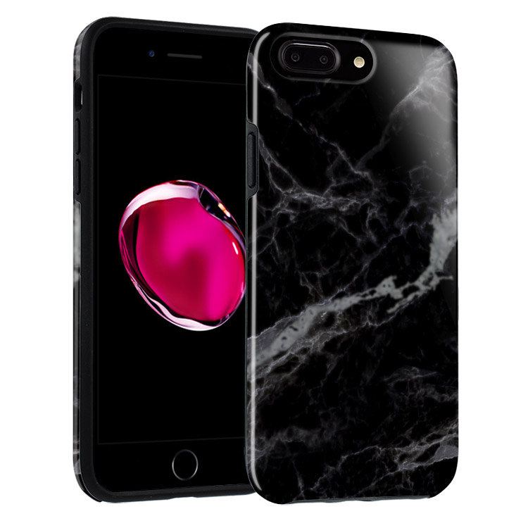 Sleek Black Marble Phone Case - Casebus