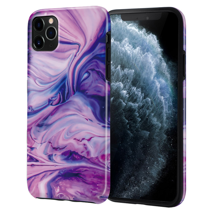 iPhone 11 Pro Max Case - - Tie Dying Over You Purple Marble - Classic ...