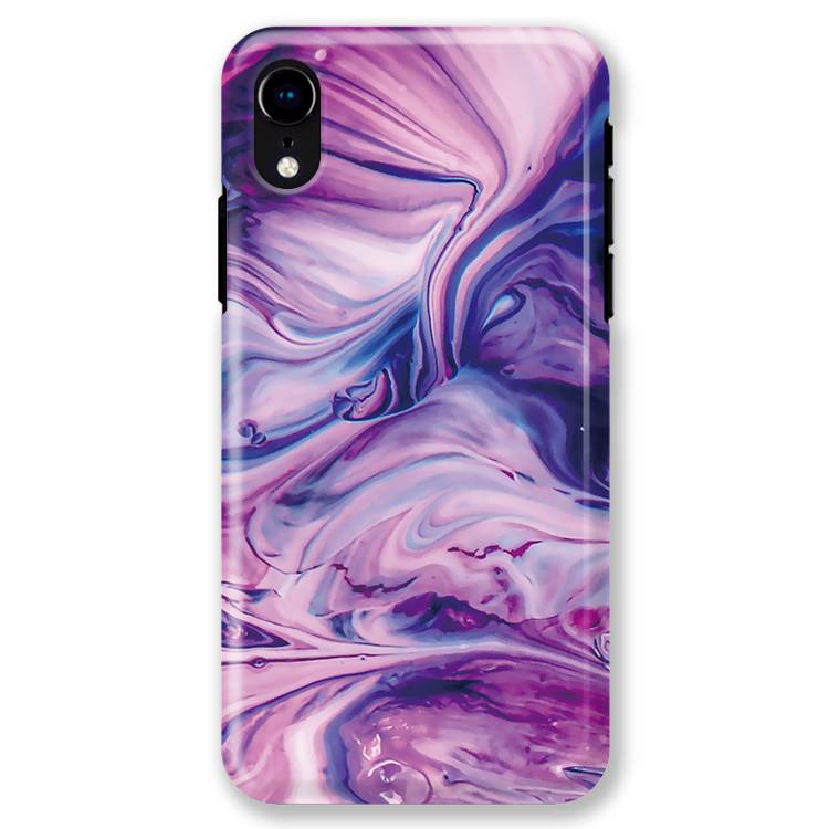 iPhone XR Case - - Tie Dying Over You Purple Marble - Casebus