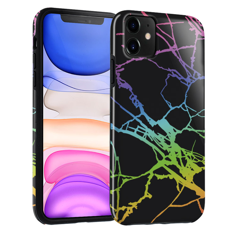 iPhone 11 Case - - Cool Black Marble Holo - Casebus