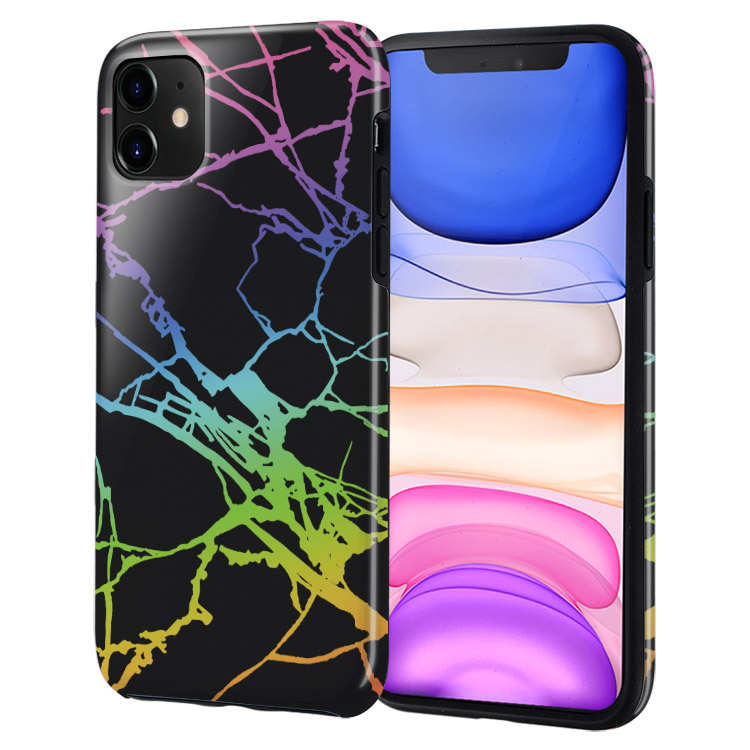 iPhone 11 Case - - Cool Black Marble Holo - Casebus
