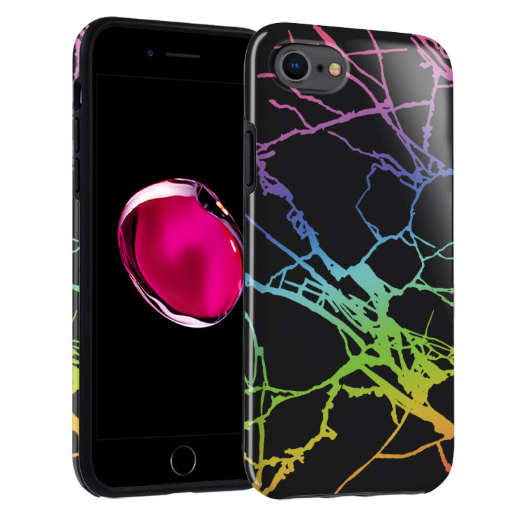 Cool Black Marble Holo Phone Case - Casebus
