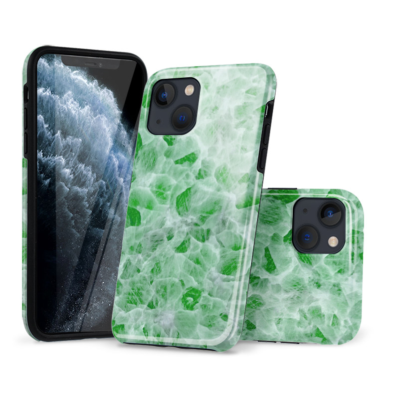 iPhone 13 Case - Design Phone Case - Designer - CLASSIC GREEN MARBLE ...