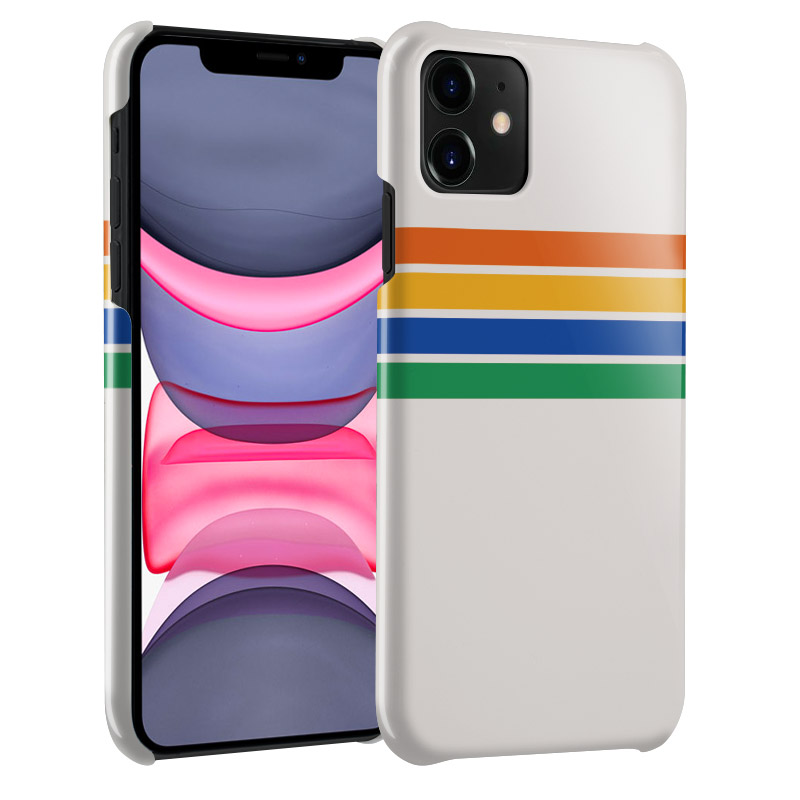 Rainbow Stripes Color Block Phone Case - Classic - Casebus
