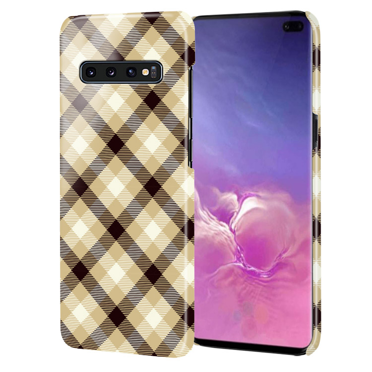 Samsung Galaxy S10 Plus Case - Slanted Plaid | Earthy Phone Case - Casebus