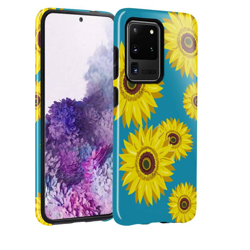 Samsung Galaxy S20 Ultra Case - - Bright Sunflowers - Casebus