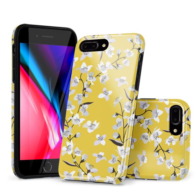iPhone 8 Plus / 7 Plus Case - - Cherry Blossom Floral - Casebus
