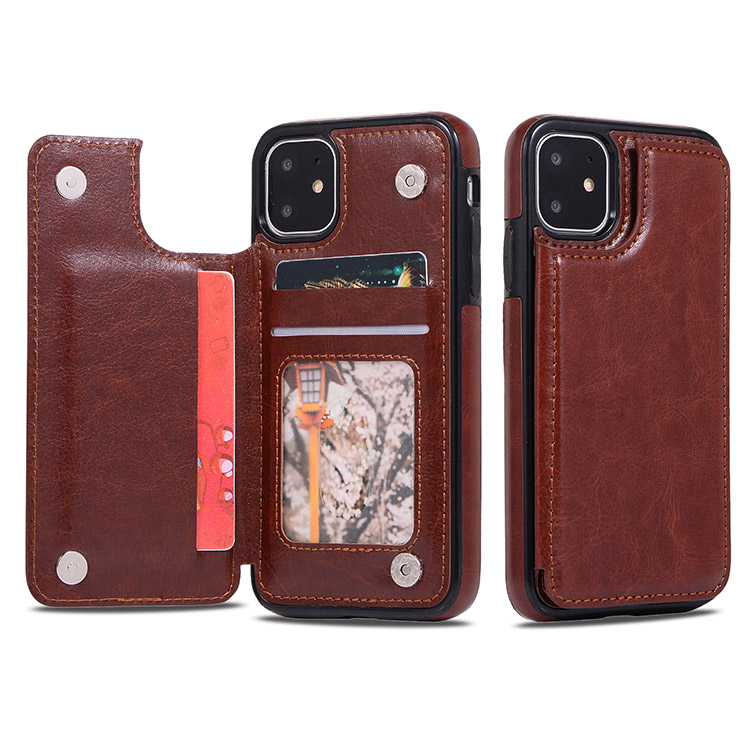 iPhone 11 Case - Casebus - Classic Buckle Wallet Phone Case - Credit ...