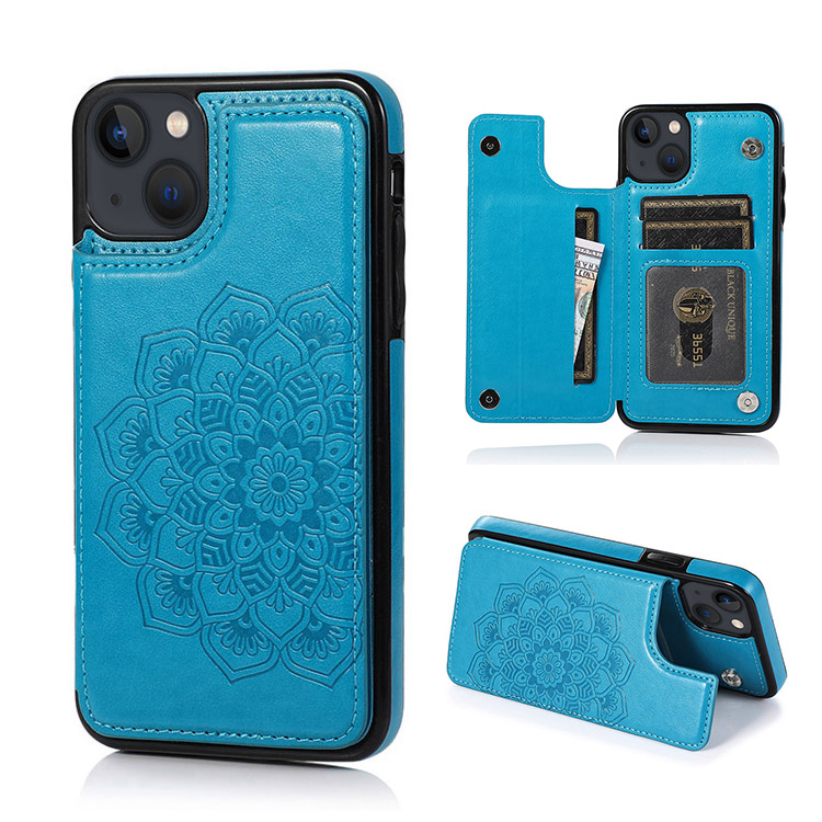 iPhone 13 Case - Casebus - Classic Mandala Wallet Phone Case - Credit ...