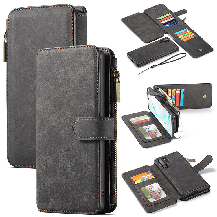 Casebus - Classic Detachable Magnetic Wallet Phone Case - Leather Folio ...