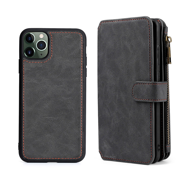 iPhone 11 Pro Max Case - Folio Flip Detachable Wallet Phone Case ...