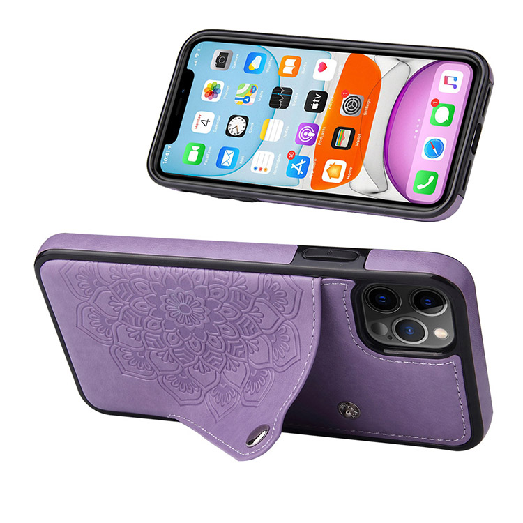 iPhone 12 Pro Case - Wallet Phone Case - - Casebus - Slim Mandala ...