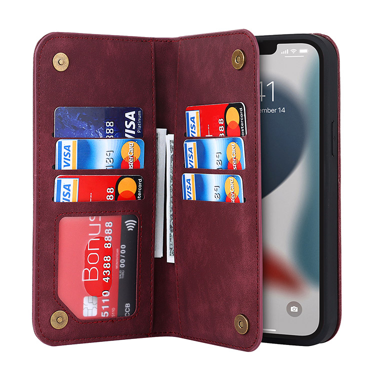 iPhone 16 Pro Max Case - Wallet Folio Flip Phone Case - Casebus Wallet Phone Case Compatible ...