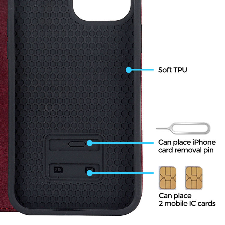 iPhone 16 Pro Max Case - Wallet Folio Flip Phone Case - Casebus Wallet ...