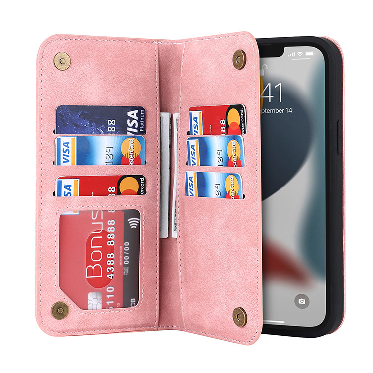 iPhone 16 Pro Case - Wallet Folio Flip Phone Case - Casebus Wallet Phone Case Compatible with ...