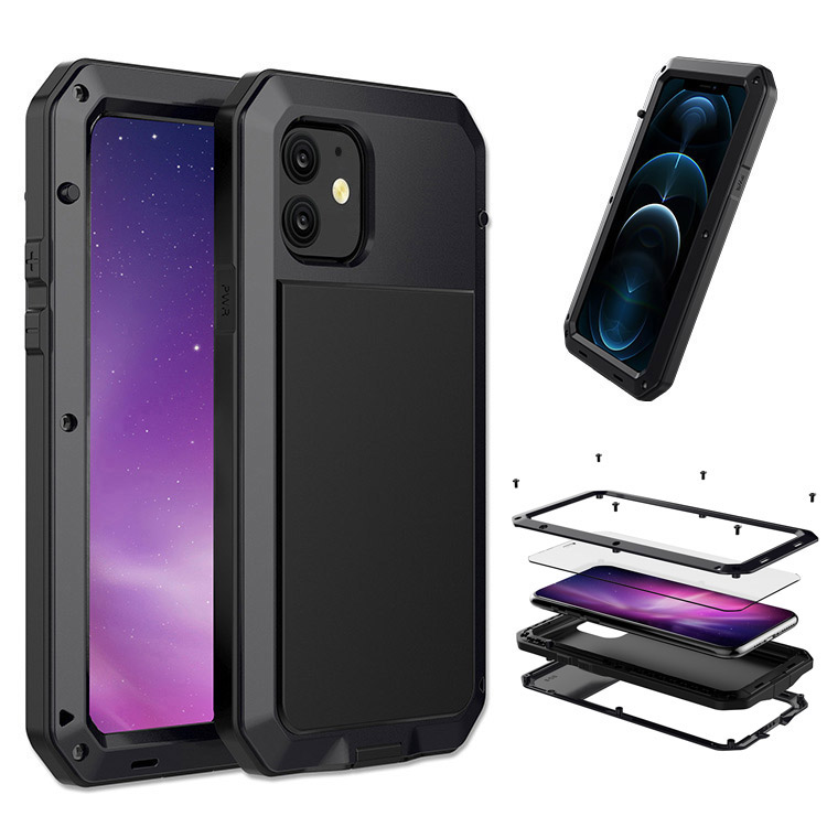 iPhone 11 Case - Heavy Duty Metal Phone Case - Full Body Metal Heavy ...