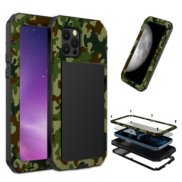 iPhone 11 Pro Max Case - Heavy Duty Metal Phone Case - Full Body Metal ...