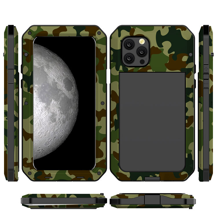 iPhone 12 Pro Case - Heavy Duty Metal Phone Case - Full Body Metal ...