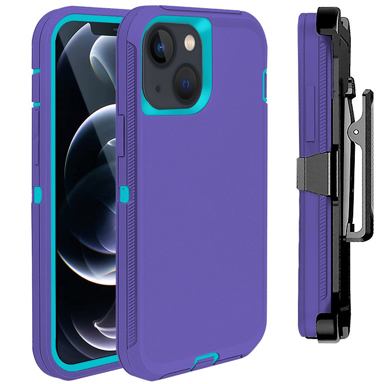 iPhone 13 Case - Casebus - Defender Phone Case with Belt Clip Holster ...