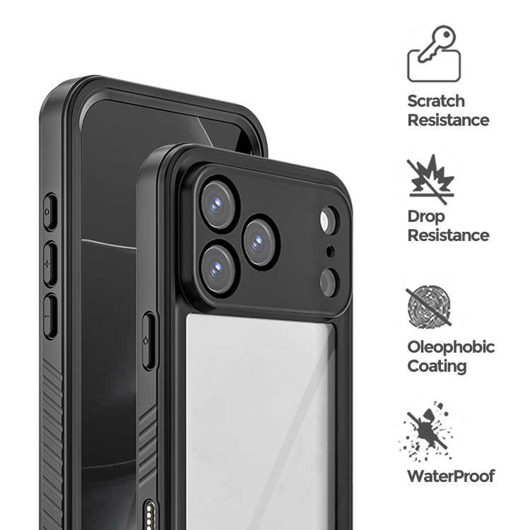 iPhone 17 Case - Clear Full Body Protection Waterproof Heavy Duty Phone ...